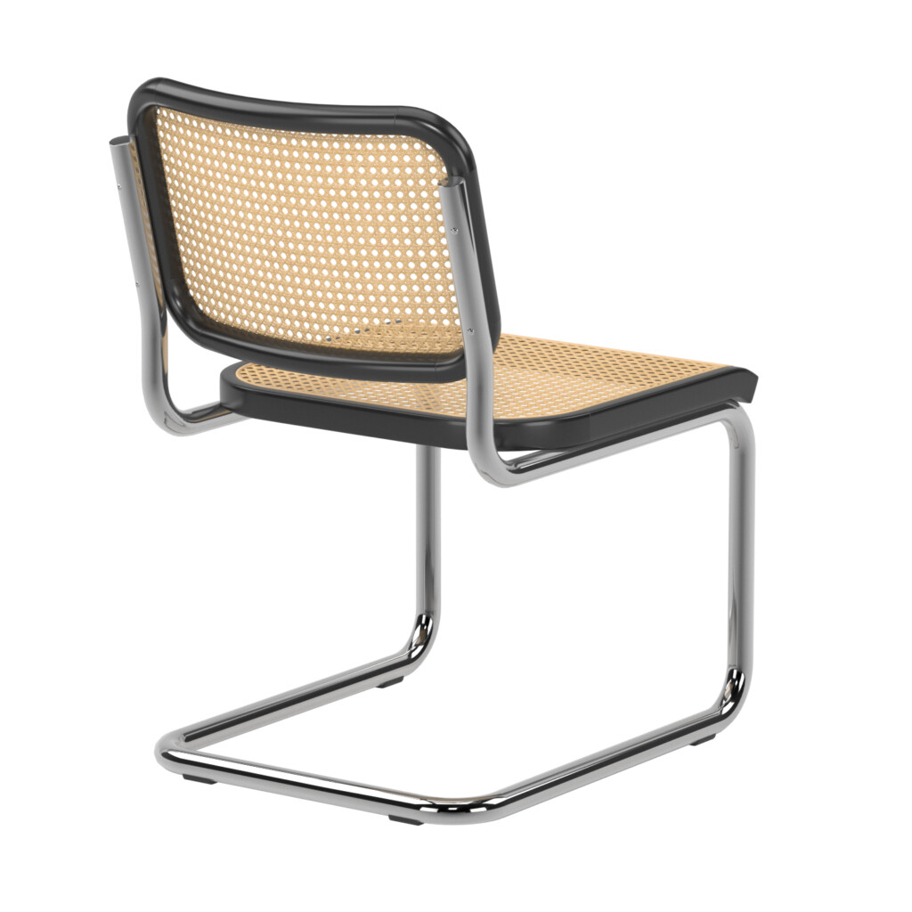 Cesca Freischwinger Stuhl Bauhaus, Marcel Breuer 1928, Wiener Geflecht
