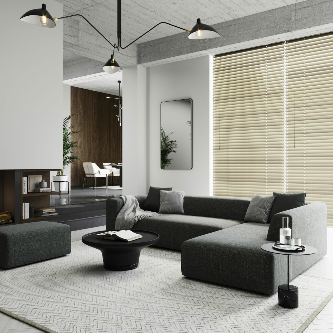 Loungesofa, Eckcouch Brooklyn 2-Sitzer Element mit Diwan